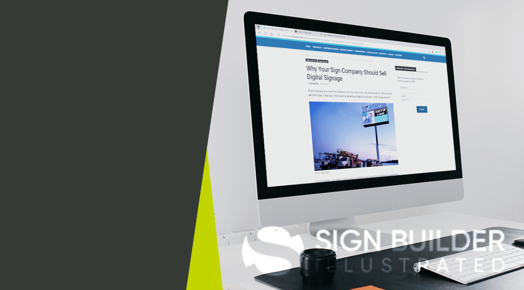 Sign Builder Illustrated Selling Digital Signs | Indigo Signs